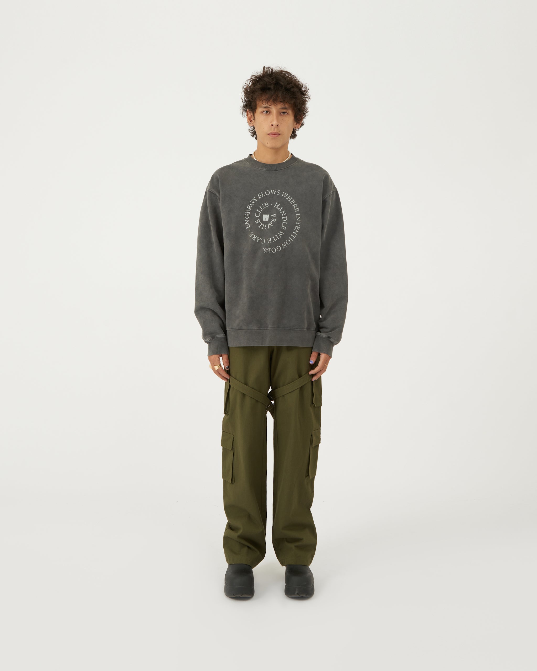 [FRAGILE] Strap Cargo Pants / Vintage Green - FRAGILE | 리켓